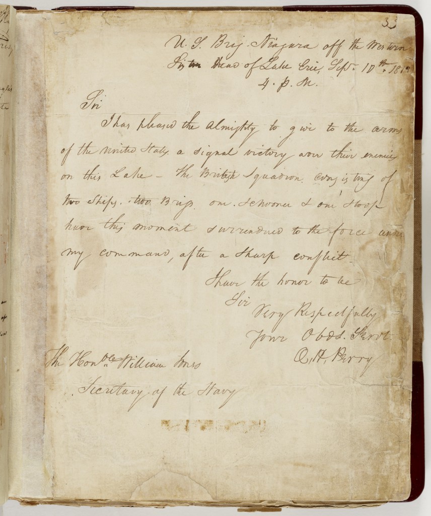 Commodore Oliver Hazard Perry – Military History of the Upper Great Lakes